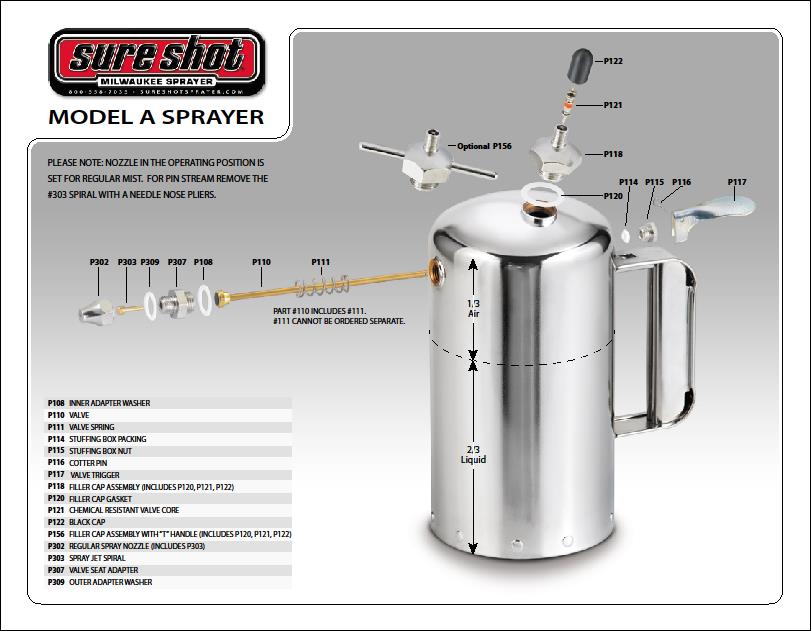 Model A Sprayer A1000 – Sure Shot Sprayer